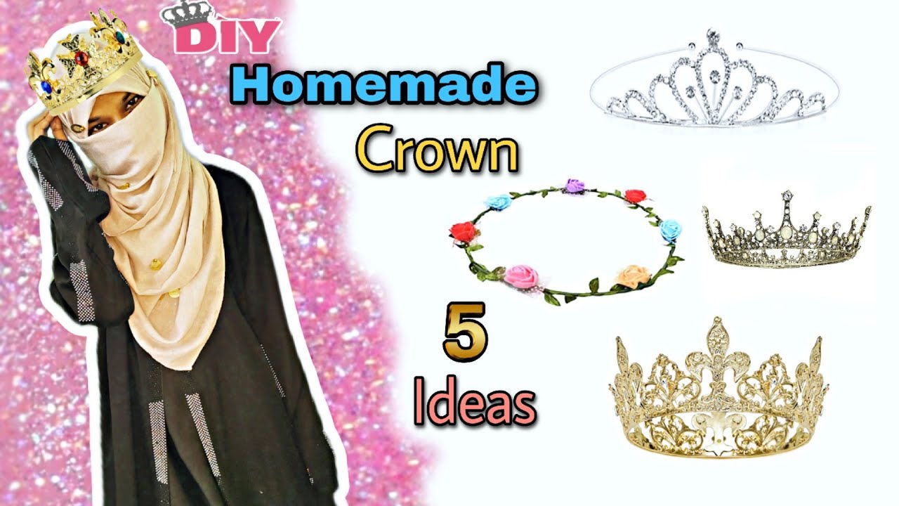 DIY 5 Homemade Crown 👑 AS Multi Creativity 😍 - YouTube