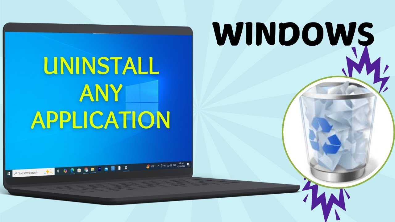 how to uninstall any app from laptop or PC, how to uninstall any app ...