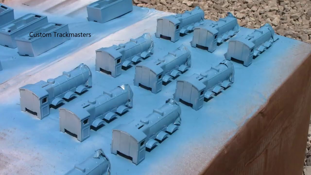 Time lapse Painting crovan Trackmaster Thomas & friends Thomas y sus ...
