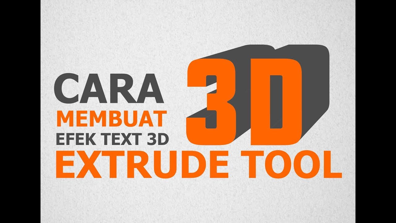 Corel Draw Tutorial - Cara membuat efek text 3d "extrude tool" - YouTube
