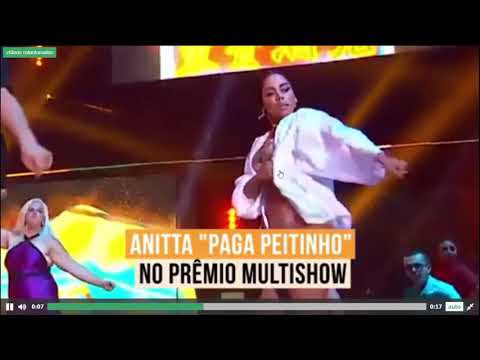 ANITTA PAGA PEITINHO EM PREMIAÇÃO DO MULTISHOW PARTE 2