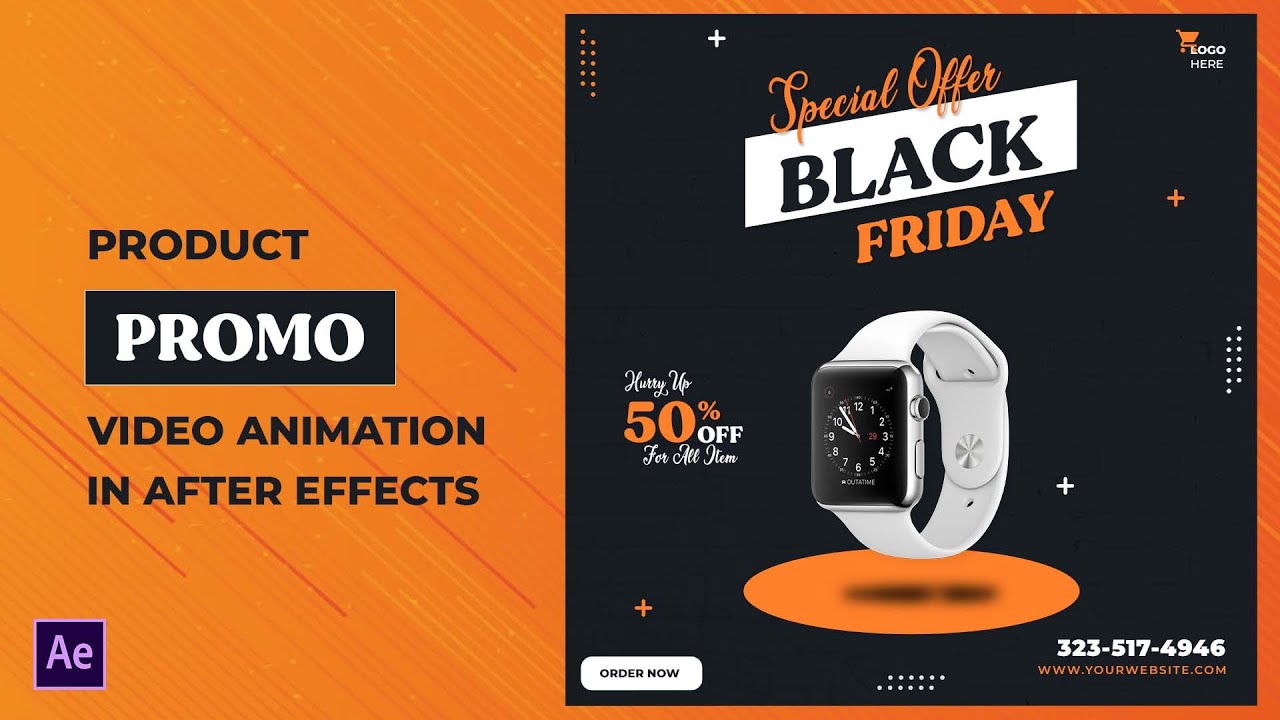 After Effects Tutorial Product Promo Video Animation || Creative work ...