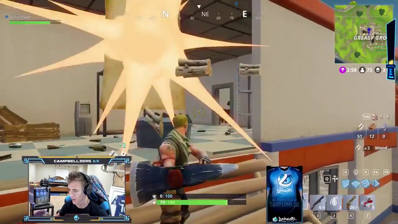 Ninja First Fortnite Game On Stream ( Fortnite Gameplay) - Fortnite ...