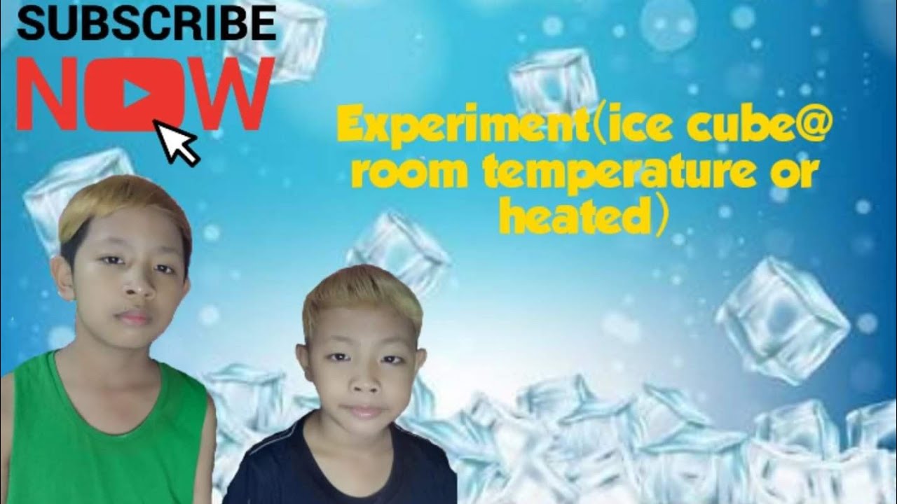 experiment (ice cube @ room temperature or heated) - YouTube