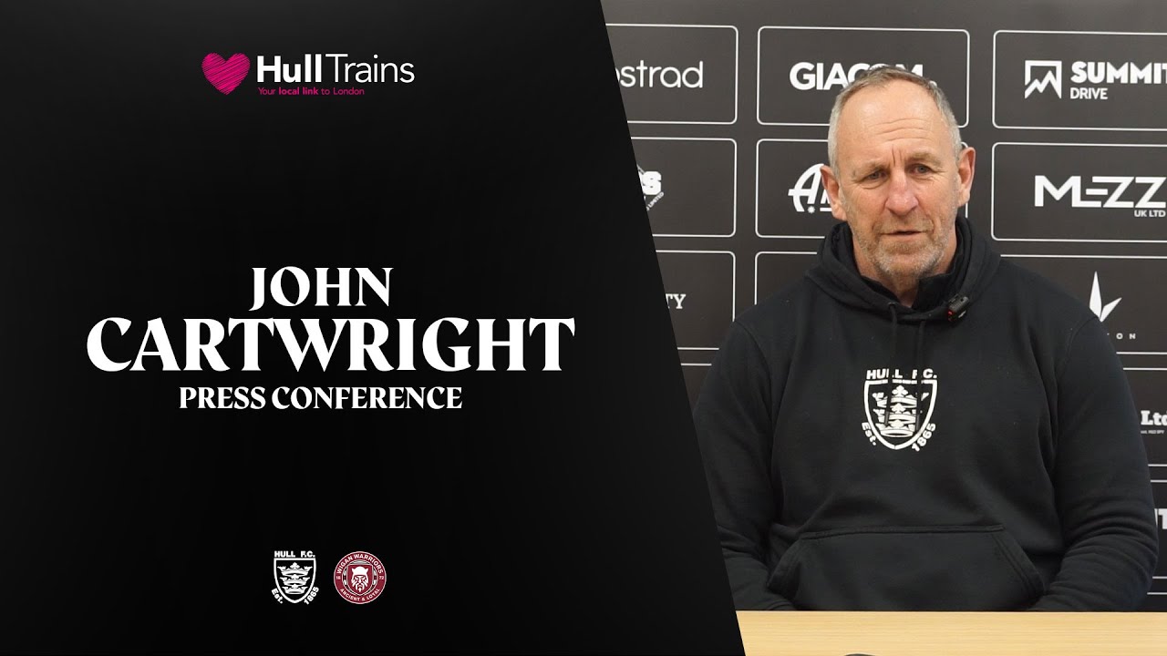 John Cartwright | Press Conference (vs Wigan Warriors) - YouTube