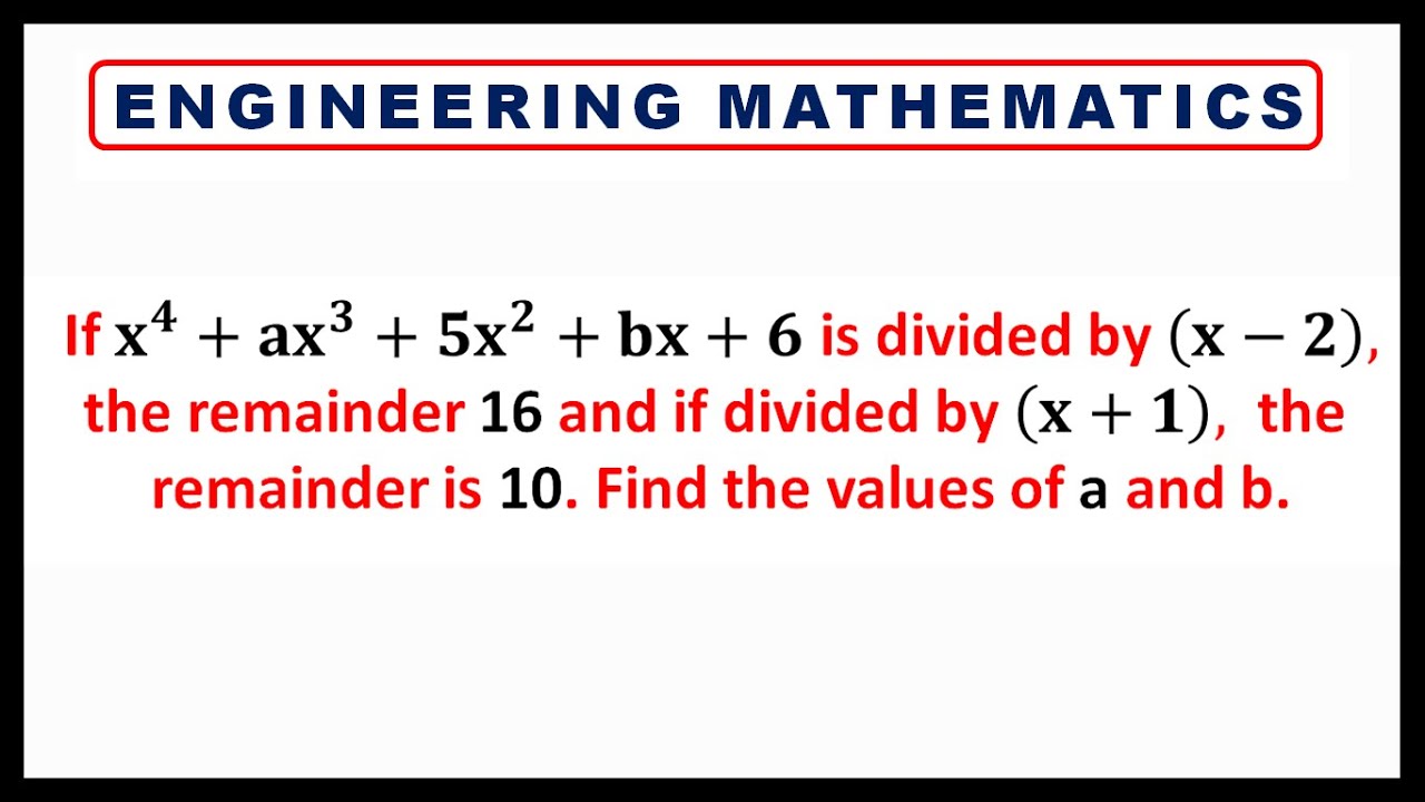 THEORY OF EQUATIONS || ENGINEERING MATHEMATICS - YouTube