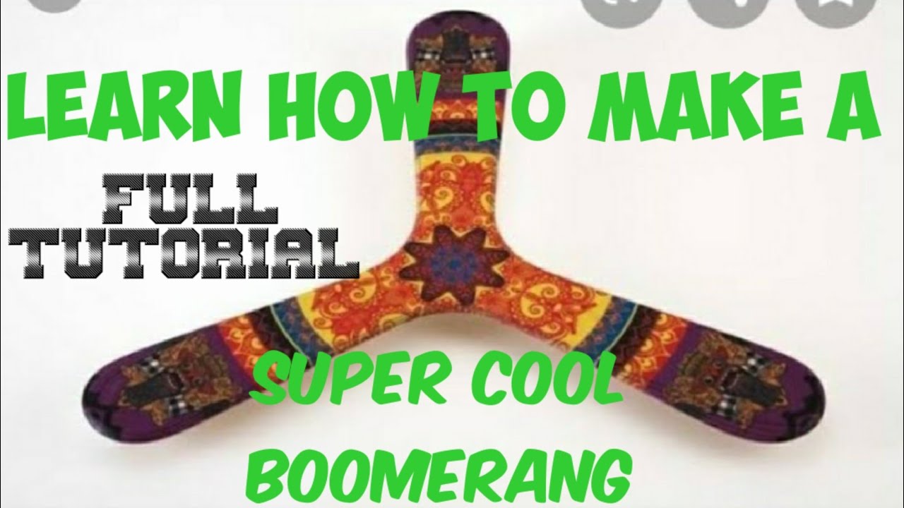 Make a home-made boomerang to fly indoor in 5 mins. - YouTube