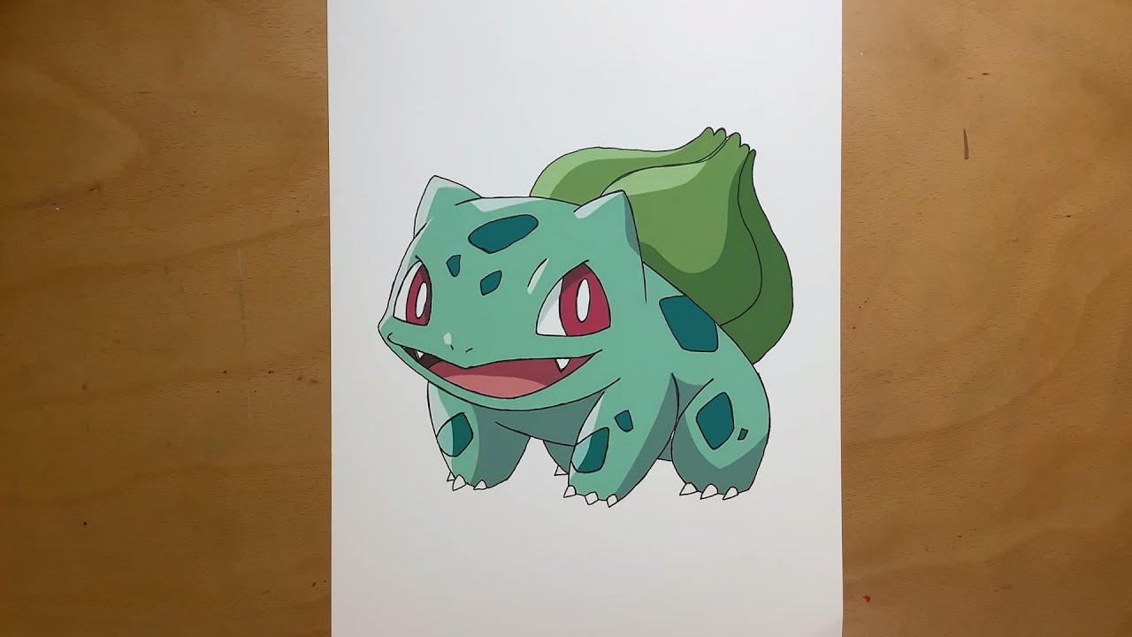 How To Draw Bulbasaur Pokemon - Easy Step By Step Tutorial - YouTube