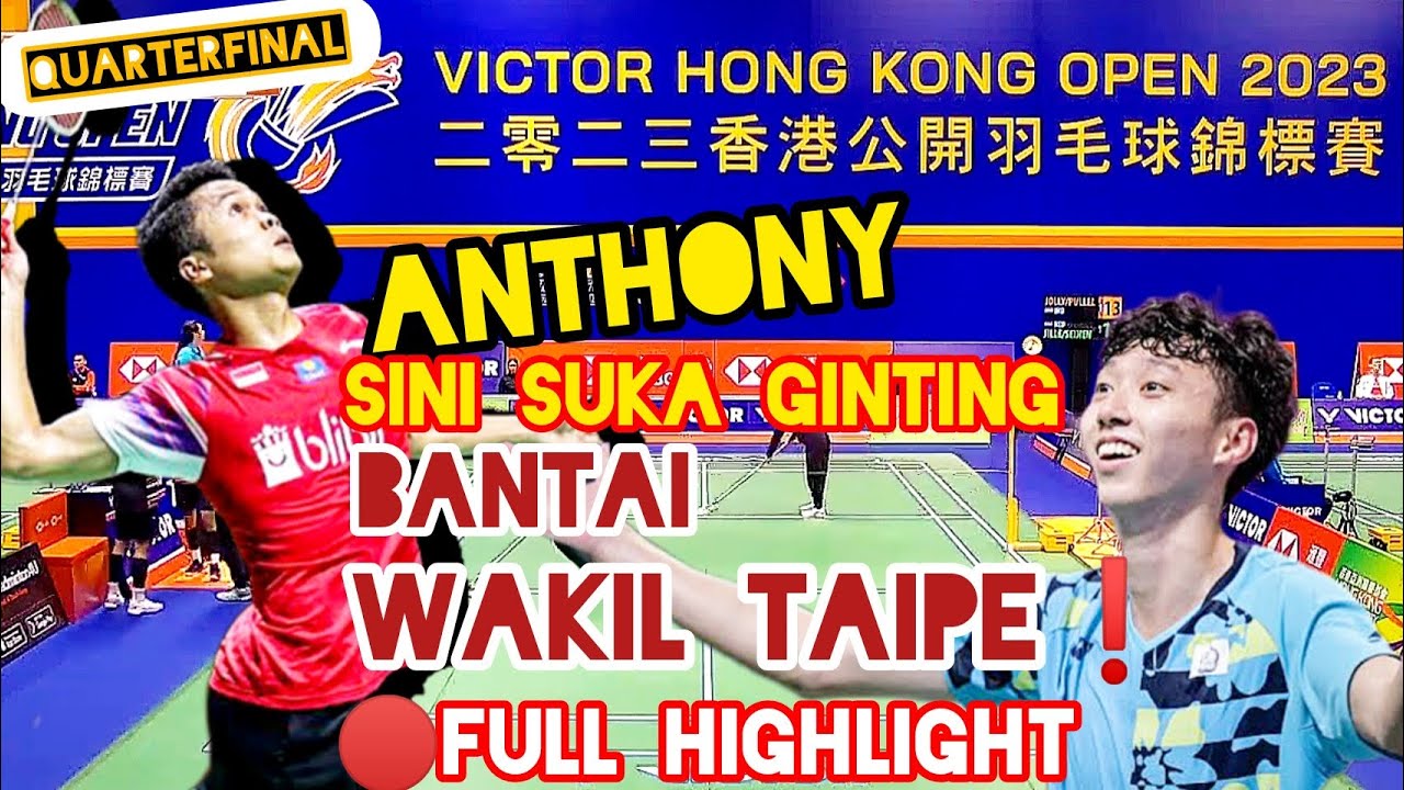GANASNYA SERANGAN GINTING Anthony Sini Suka Ginting [INA] VS Su Li Yang [TPE] HONG KONG OPEN ...