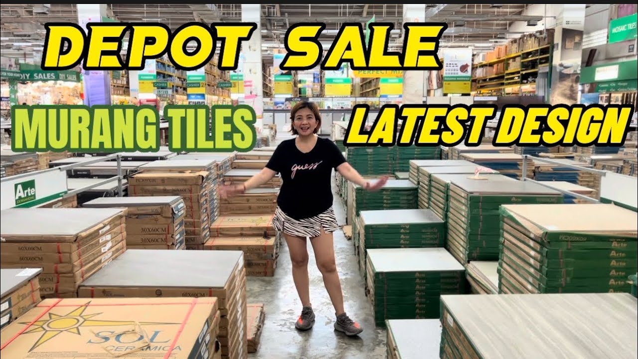 Depot sale | latest design ng tiles | murang tiles - YouTube