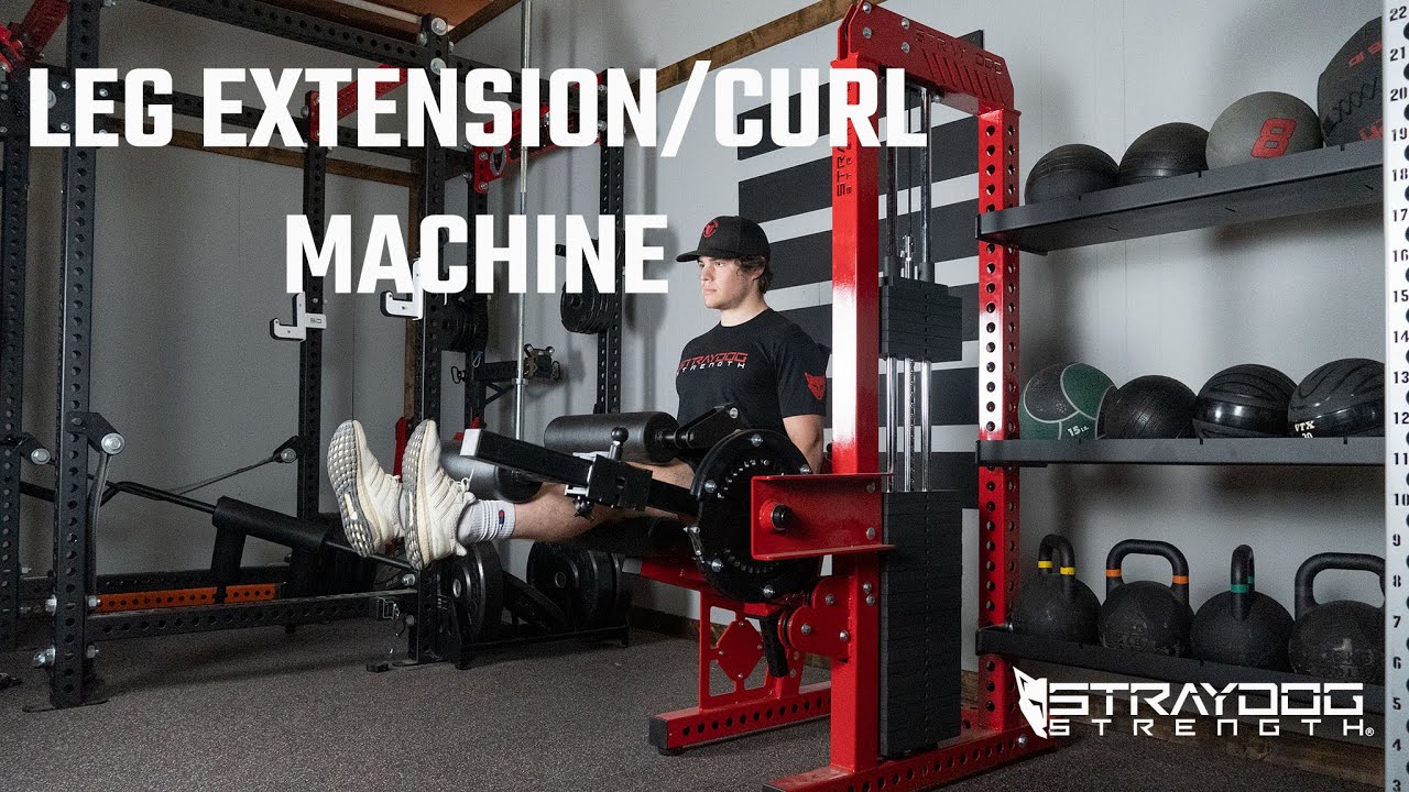 Selectorized Seated Leg Curl/Extension Machine - YouTube