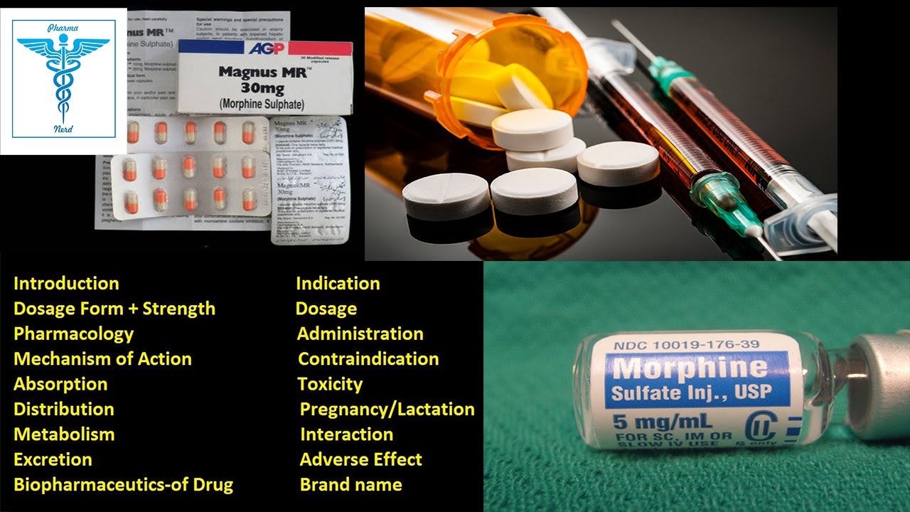 Morphine |Magnus MR/Vermor SR |Mechanism of Action |Dosage| Indications ...
