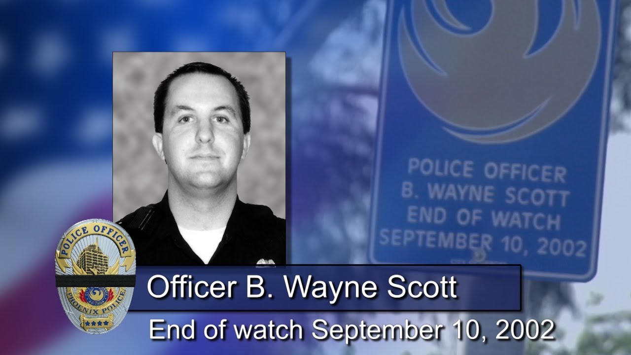 Memorial Marker for Officer Wayne Scott-Phoenix Police Department - YouTube