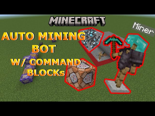 How To Make A Auto Miner In Minecraft Bedrock With Command Blocks ...