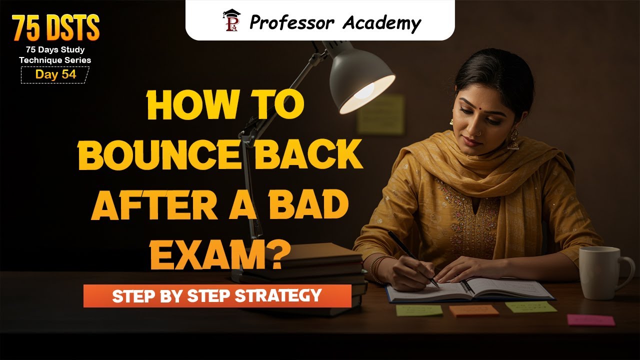 How to Bounce Back After a Bad Exam? | Step by Step Strategy | Professor Academy - YouTube