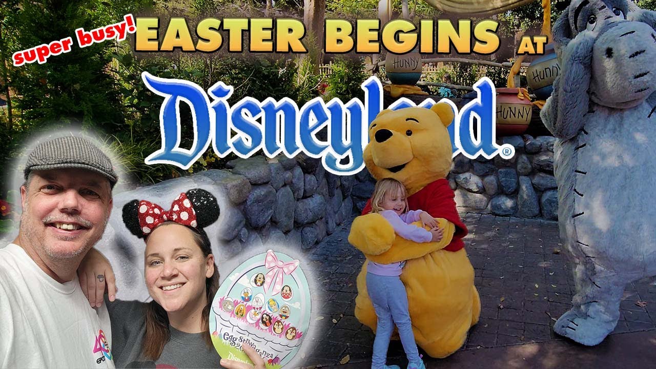 Easter Season begins at Disneyland (super busy!) | Easter Egg hunt with ...