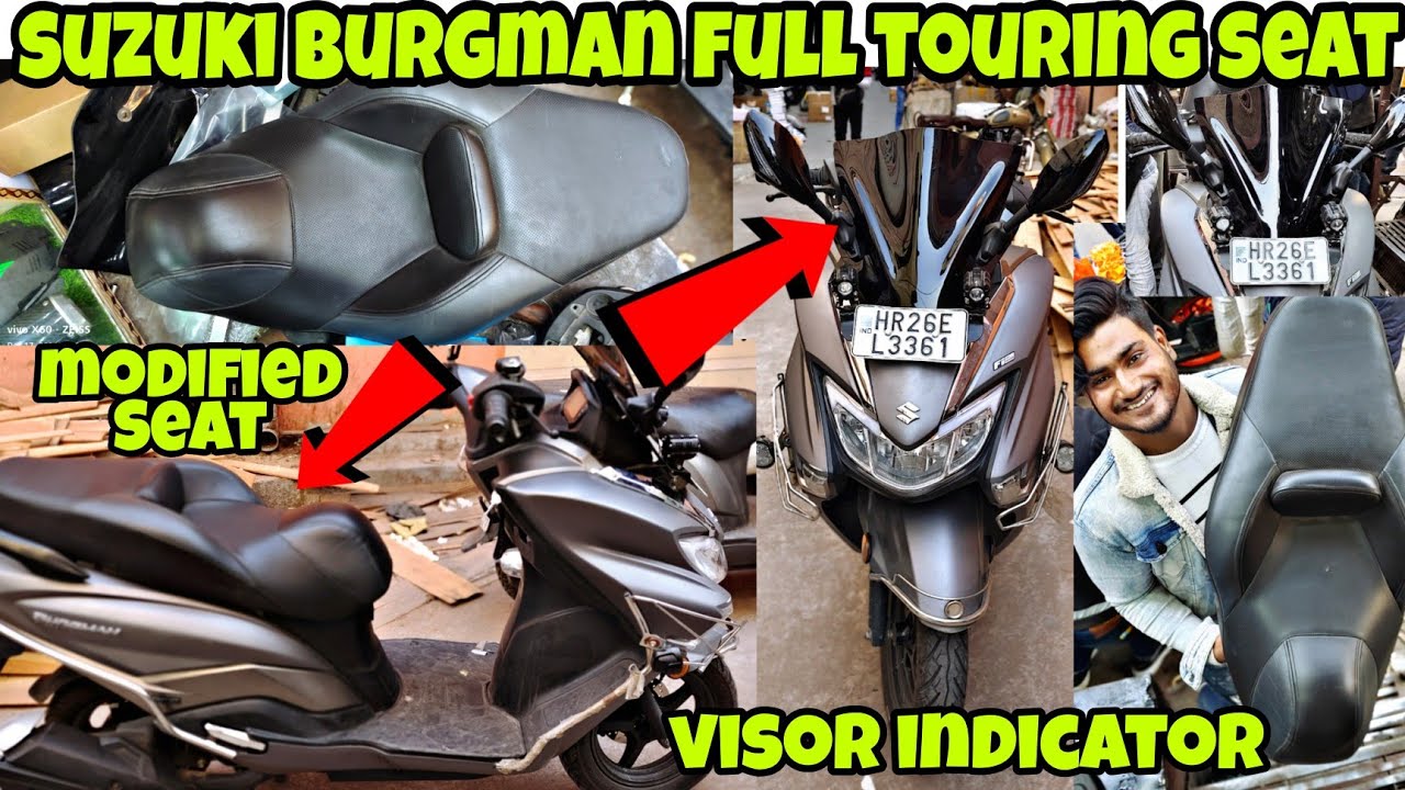 Suzuki burgman original touring seat | Suzuki burgman 125 street best ...