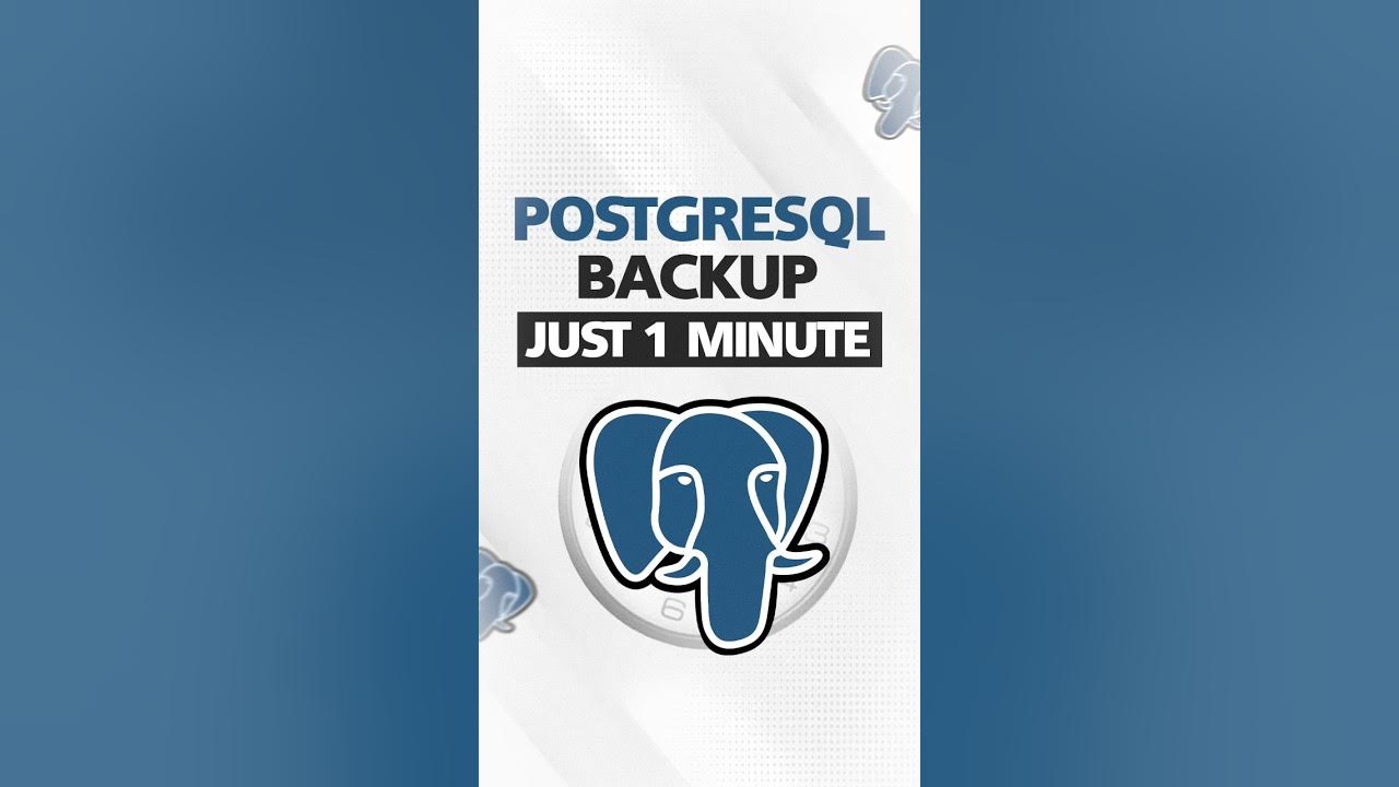 PostgreSQL Backup Guide for Beginners | How To PostgreSQL Logical Backup |PostgreSQL Backup ...