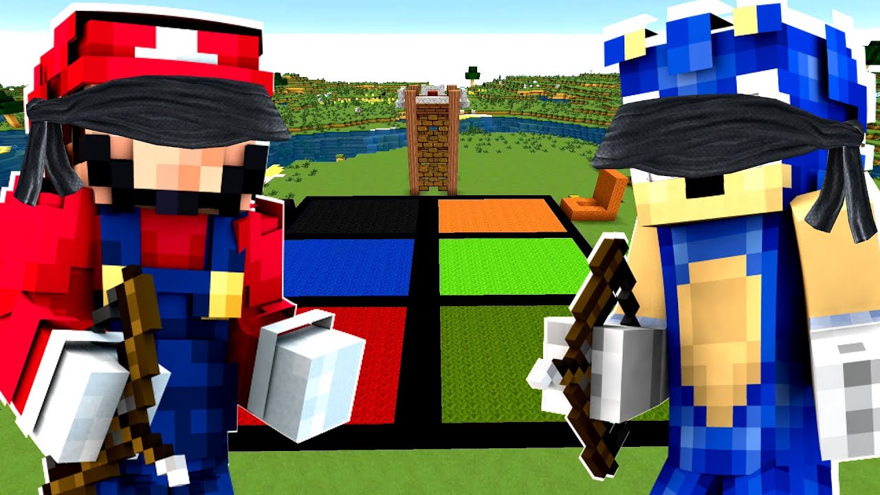 Sonic And Mario BLIND WAR! - Mario And Sonic Party - Minecraft [5 ...