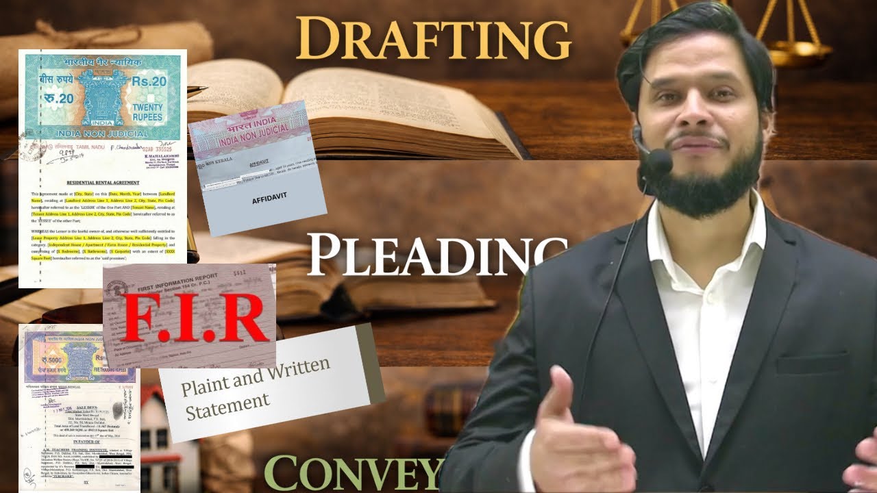 Learn Drafting and Conveyancing || Case filing, plaint, WS, Petitions ...