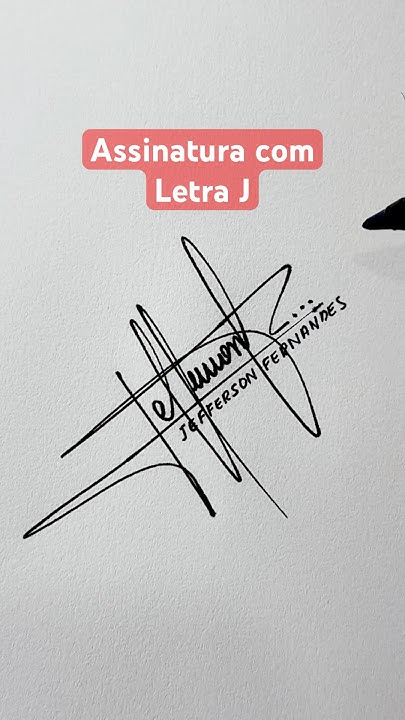Como você Assina? Como criar uma assinatura BONITA e Fácil. #tutorial #signature #calligraphy # ...