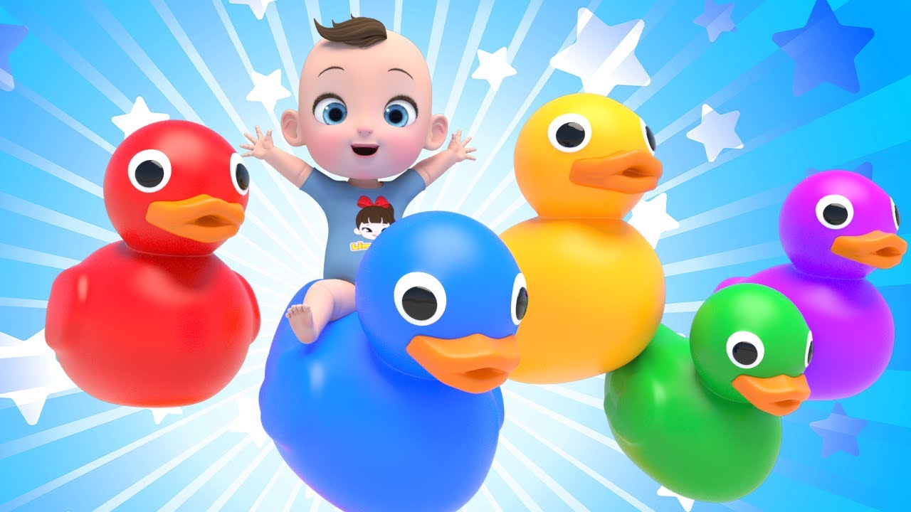 5 Color Ducks Song! | Nursery Rhymes | Baby & Kids Songs - YouTube