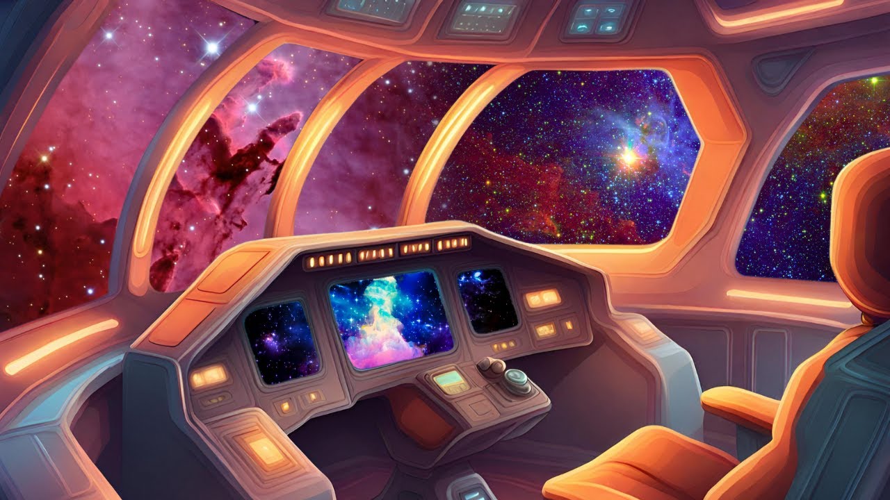 LOFI 🌌 Space Vibez 🚀 ~ 4 Hour ~ Brown Noise Sleep/study - YouTube