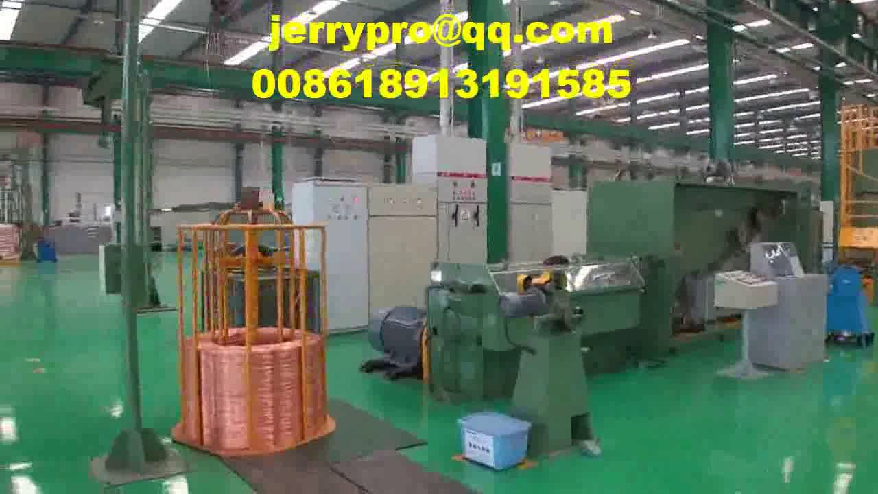 CCR Copper rod casting and rolling machine-wire drawing machine - YouTube