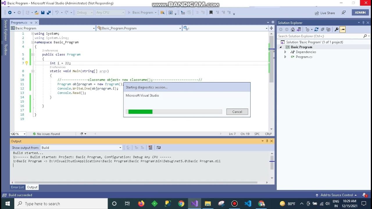 how to create class, object in c# Telugu - YouTube