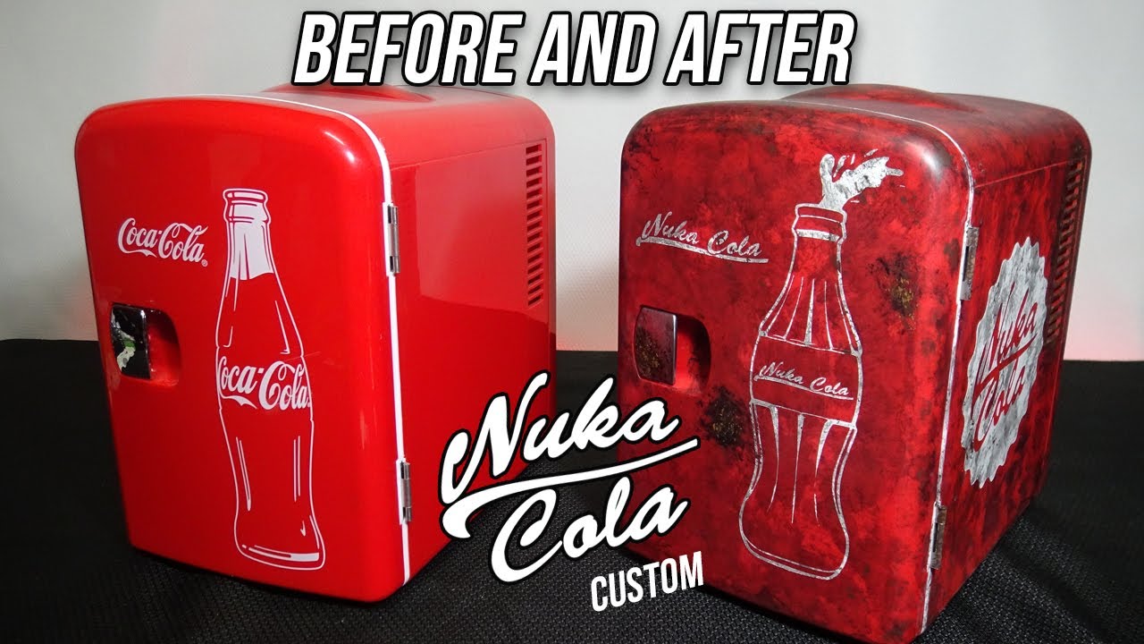 Custom Nuka Cola Soda Machine Before and After - YouTube