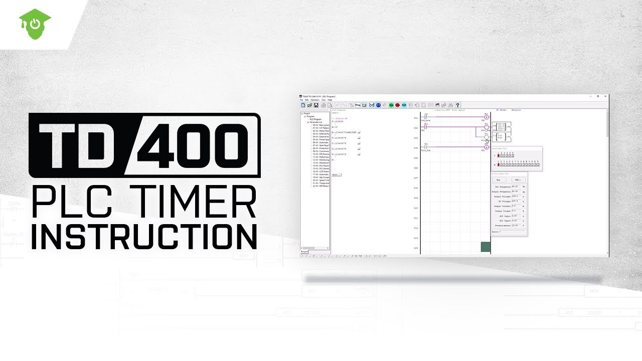 TD400 PLC Timer Instruction - YouTube