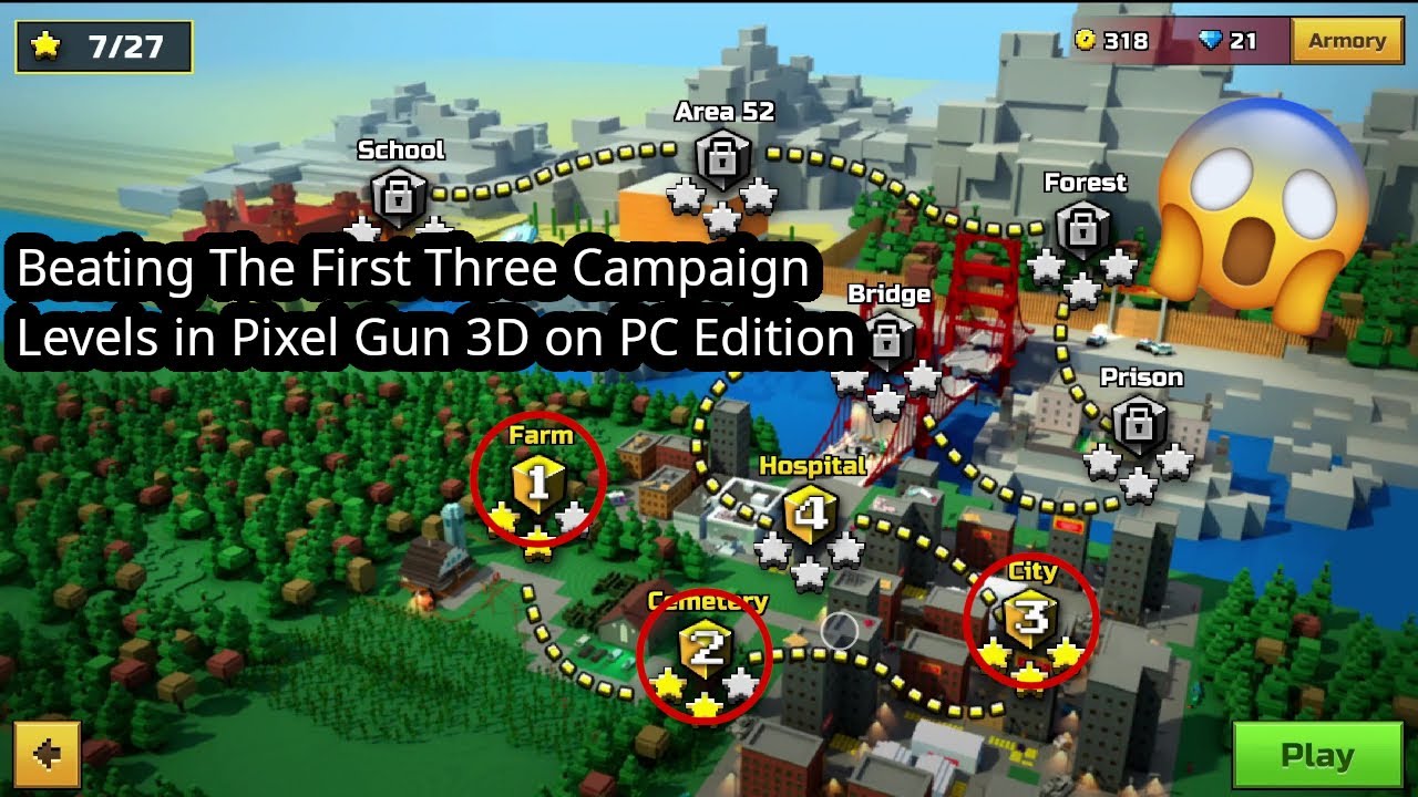Playing The Campaign In Pixel Gun 3D For The First Time in 2024! (First ...