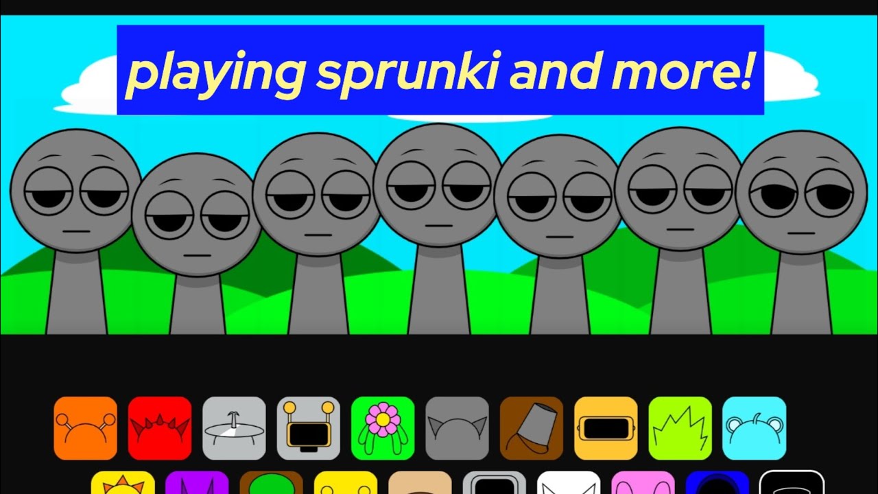 playing random sprunki stuff - YouTube