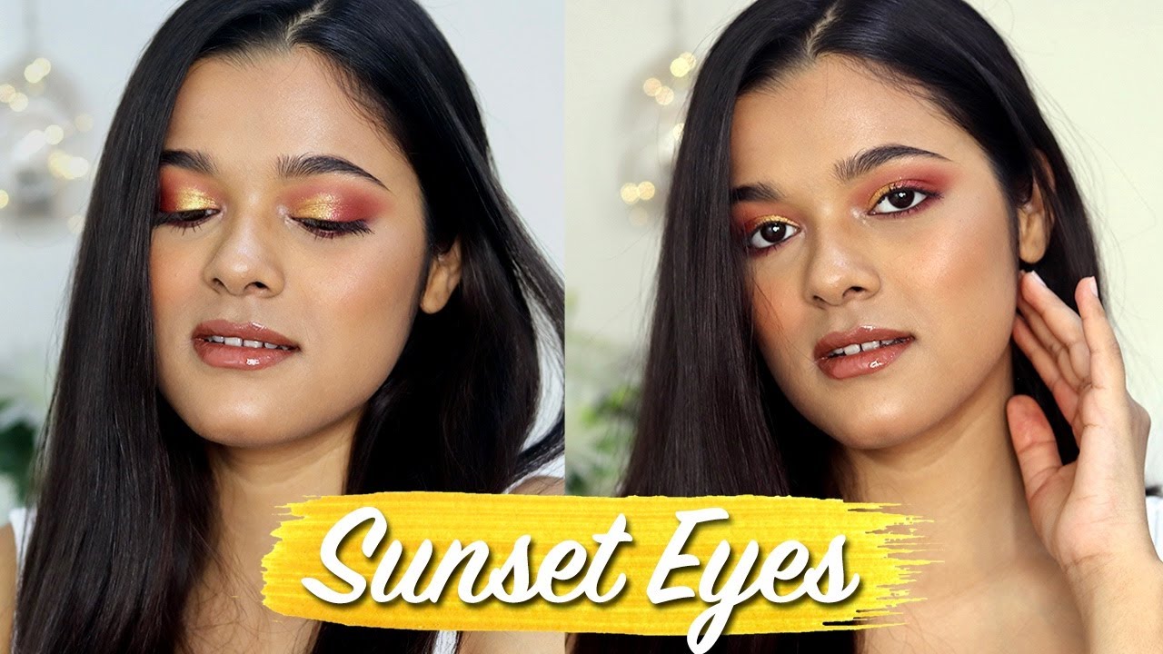 SUNSET Eye Makeup Tutorial | Raina Jain - YouTube