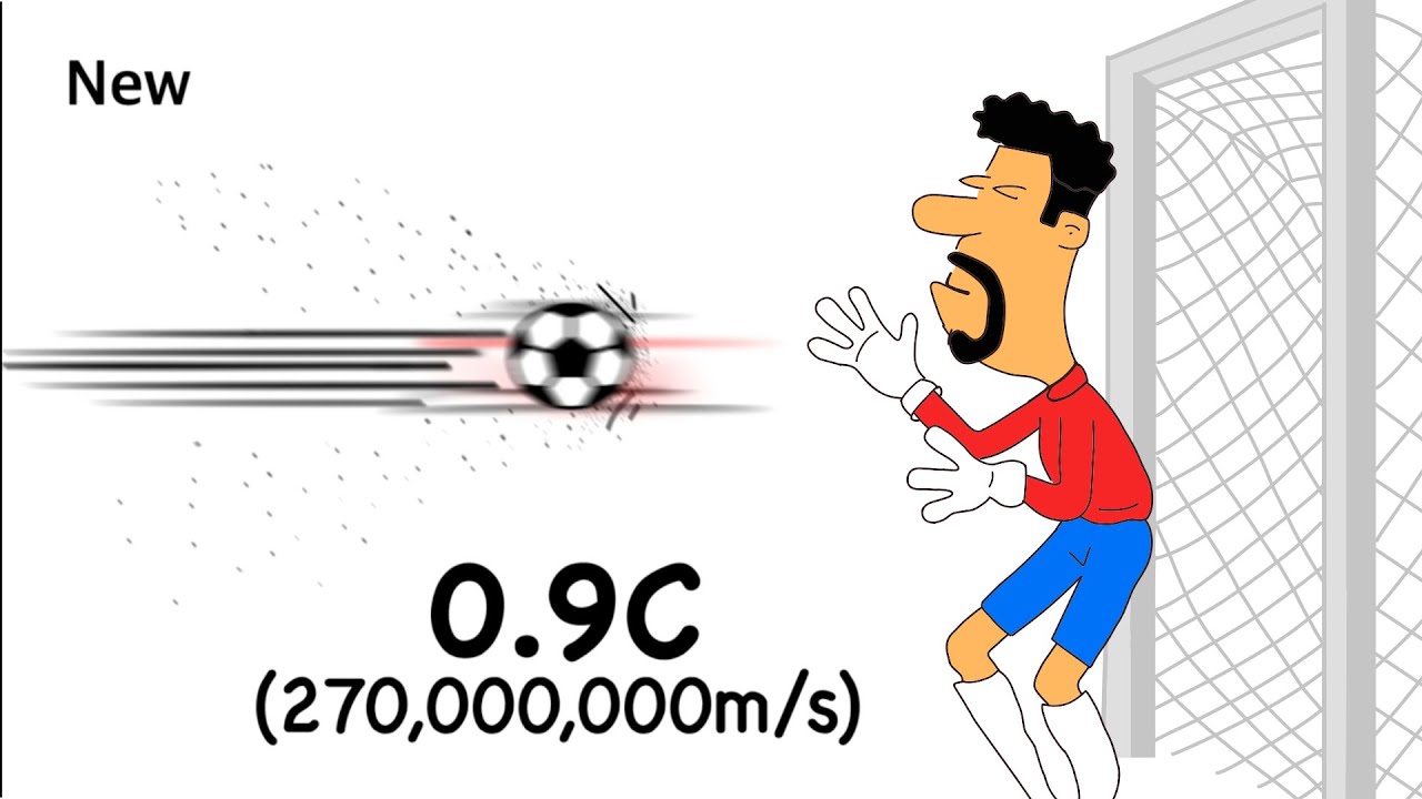 What if you tried to catch a Football moving at Nearly Light Speed ...