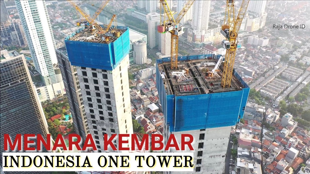 Video Udara Gedung Menara Kembar Indonesia One Tower Jakarta 2019 - YouTube