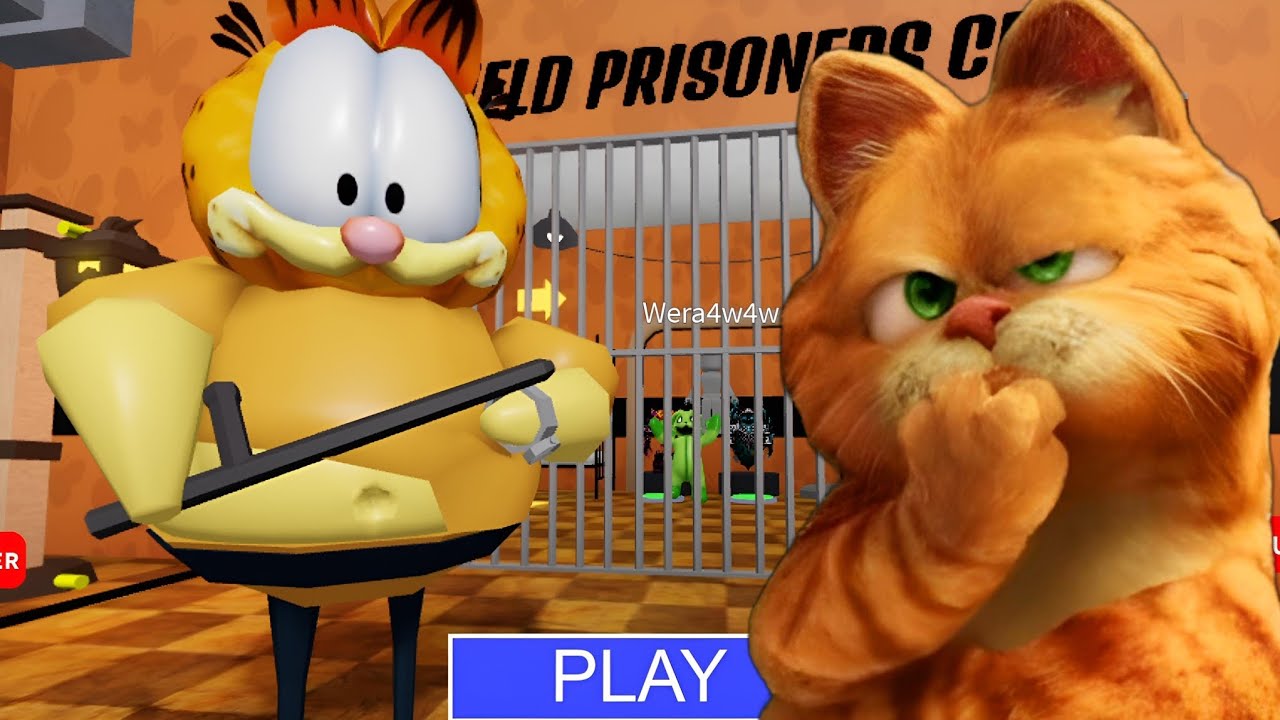 GARFIELD Barry's Prison Run Obby - Roblox! - YouTube