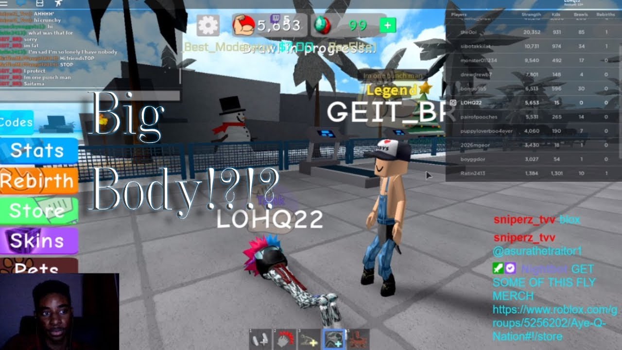 [ROBLOX WEIGHT LIFTING SIMULATOR] GETTING BIG - YouTube