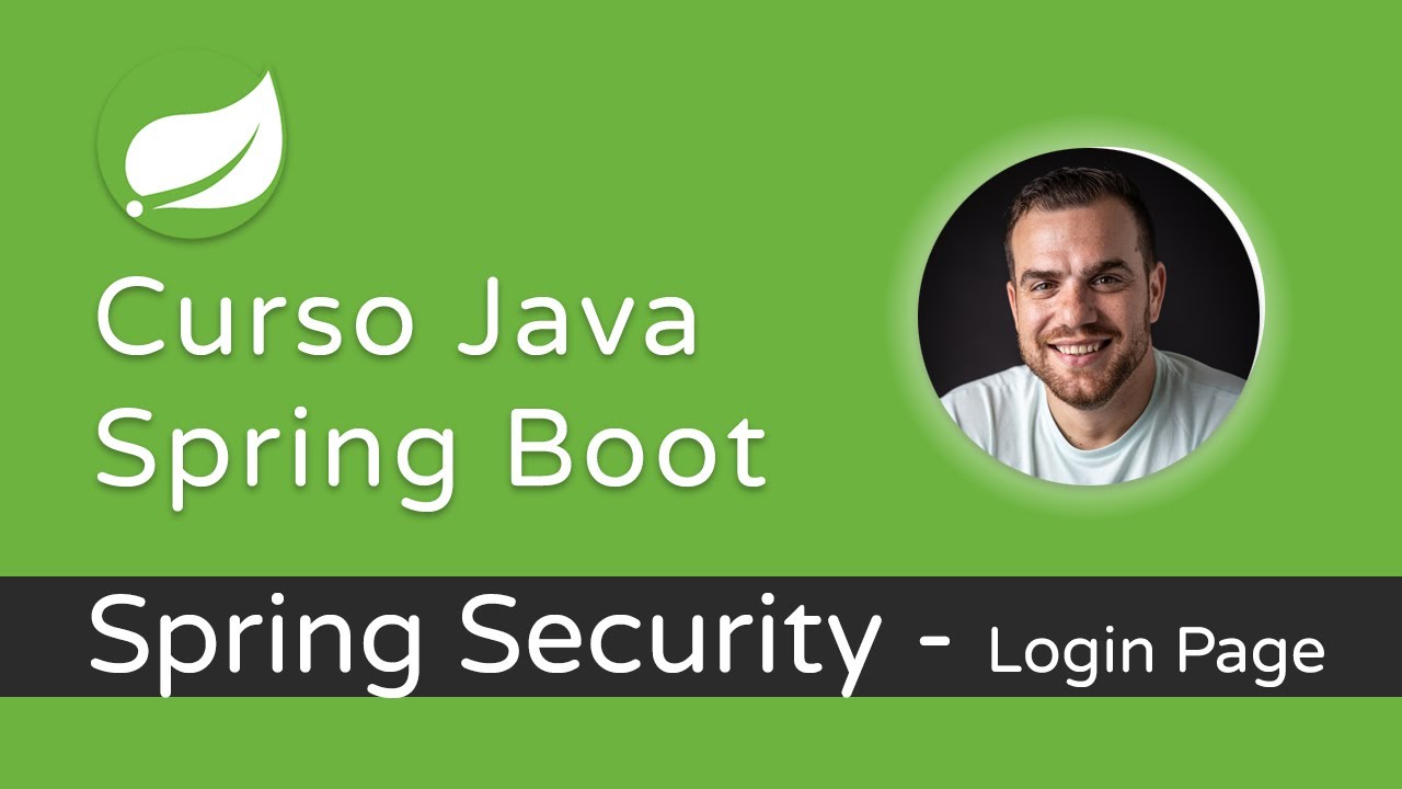 Curso Java Spring Boot - Criar Pagina de Login com Spring Security 2/4 - YouTube