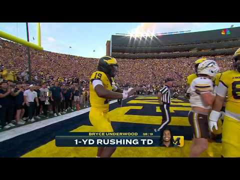 Bryce Underwood Punches in the Wolverines' First TD vs. Western Michigan | Michigan Football