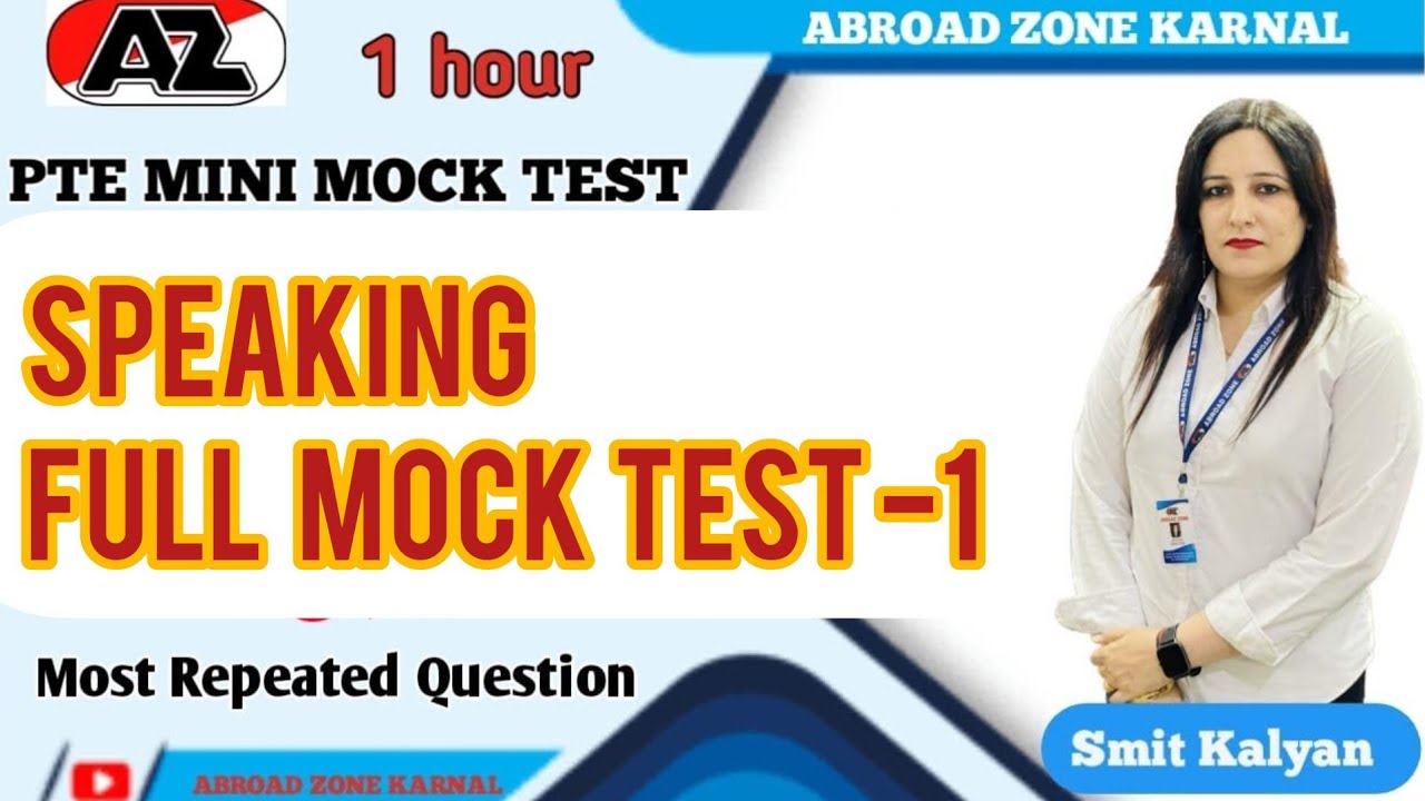 PTE Speaking full mock test-1||exam Repeated questions - YouTube