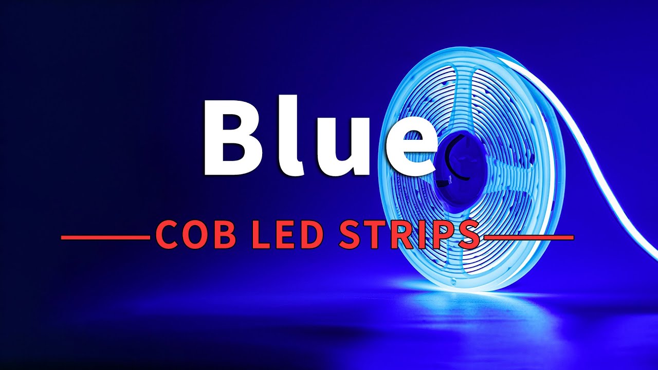 What is blue LED strip lights?--Blue COB LED Strips review - YouTube