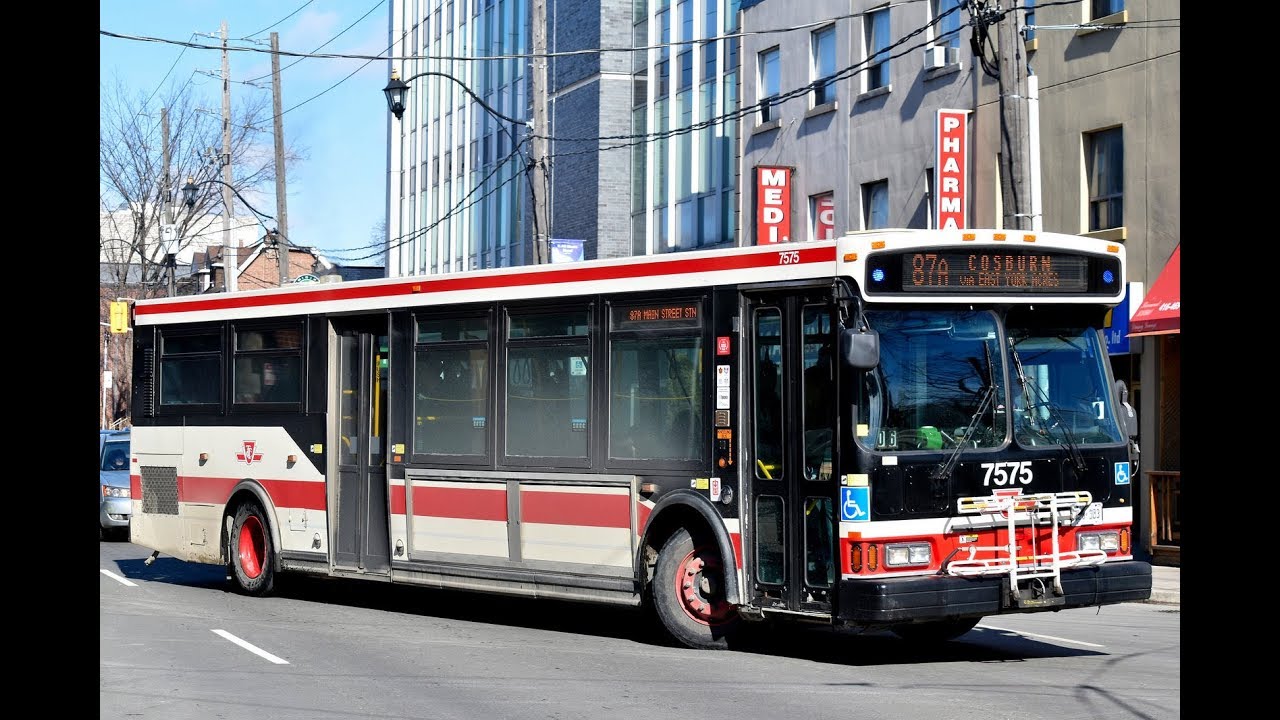 [RIDE VIDEO] TTC ORION 07.501 7575 ON ROUTE 87 COSBURN - YouTube