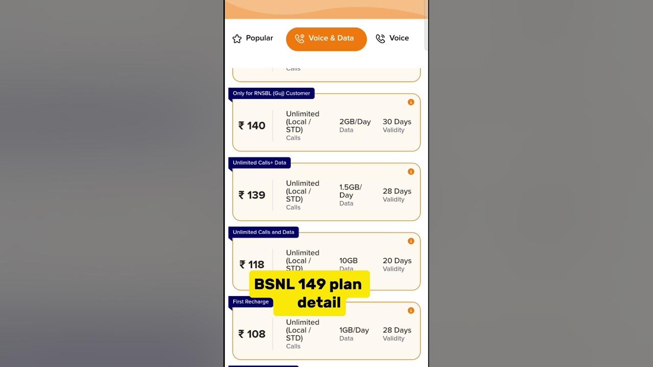 BSNL 139 plan detail in Hindi #bsnl4g #bsnl #shorts #short #viralvideo - YouTube
