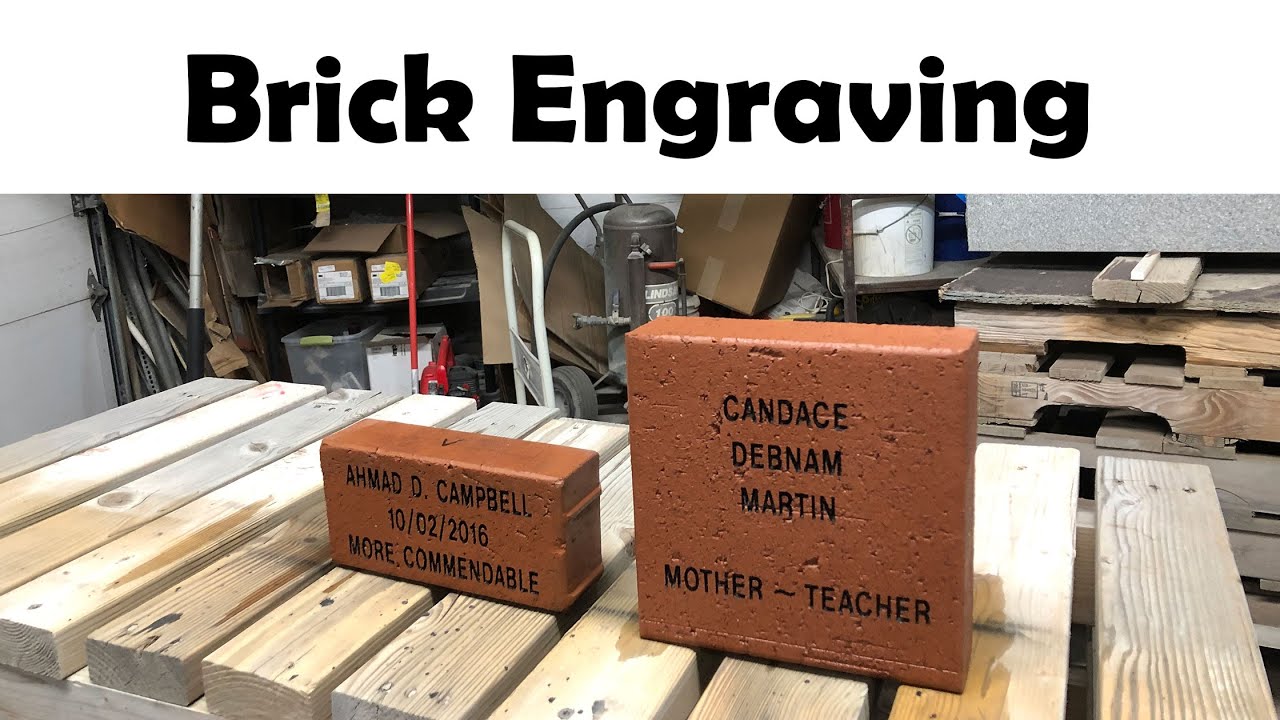 Red Clay Brick Engraving - YouTube