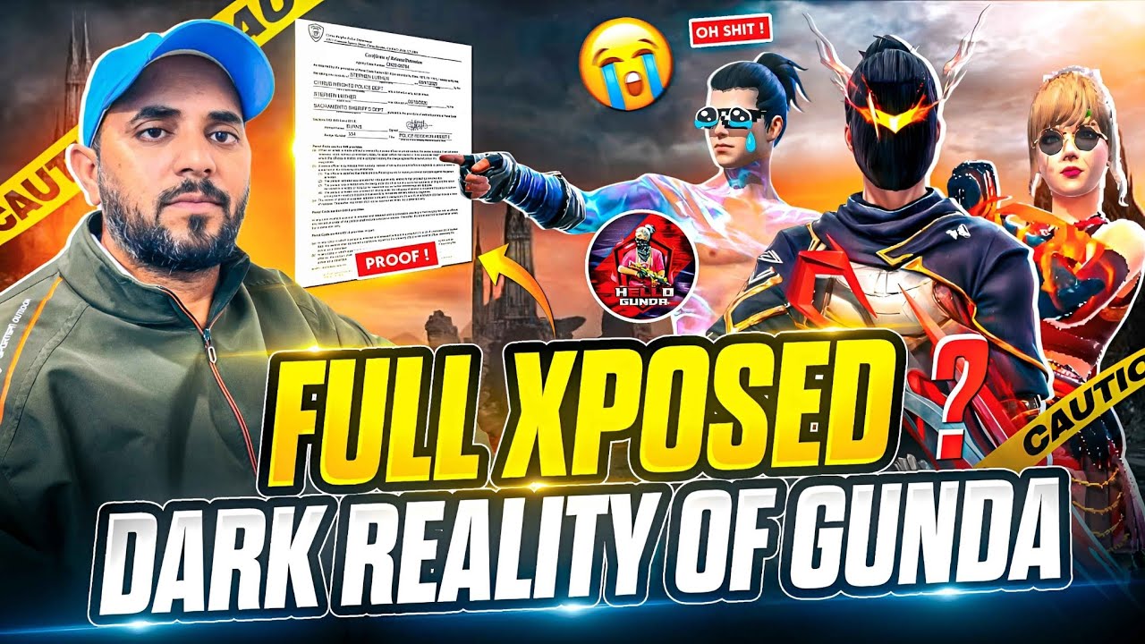Last Day Of Controversy Full Expose Gunda With proof ☠️💣 ||VASU GAMER ...