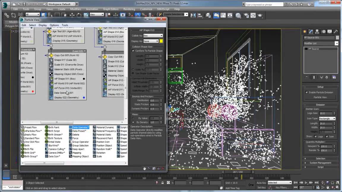 3ds Max 2014 Dynamics and Effects: Augmented Particle Flow System - YouTube