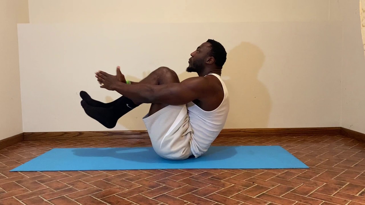 Butterfly crunches - YouTube