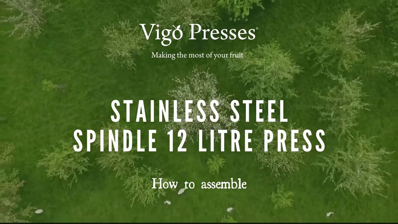 Vigo Presses 12 Litre Stainless Steel Spindle Press - How to assemble ...