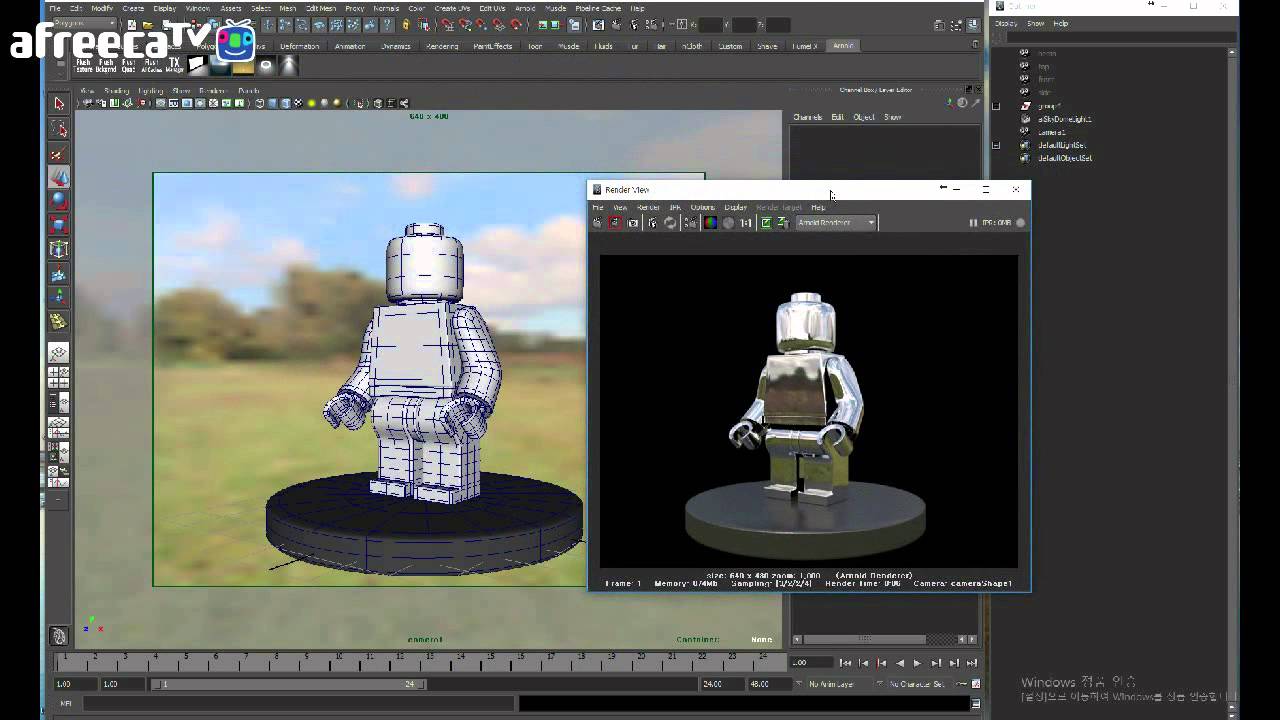 3D maya Lego figure - YouTube